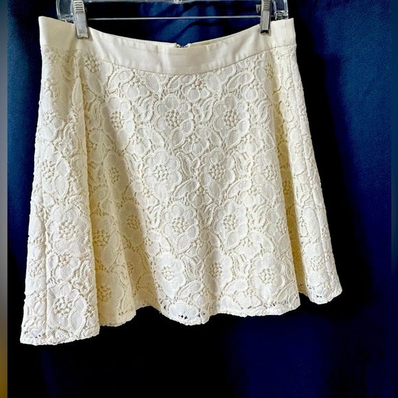 The Limited | Skirts | The Limited Cream Color Aline Skirt | Poshmark